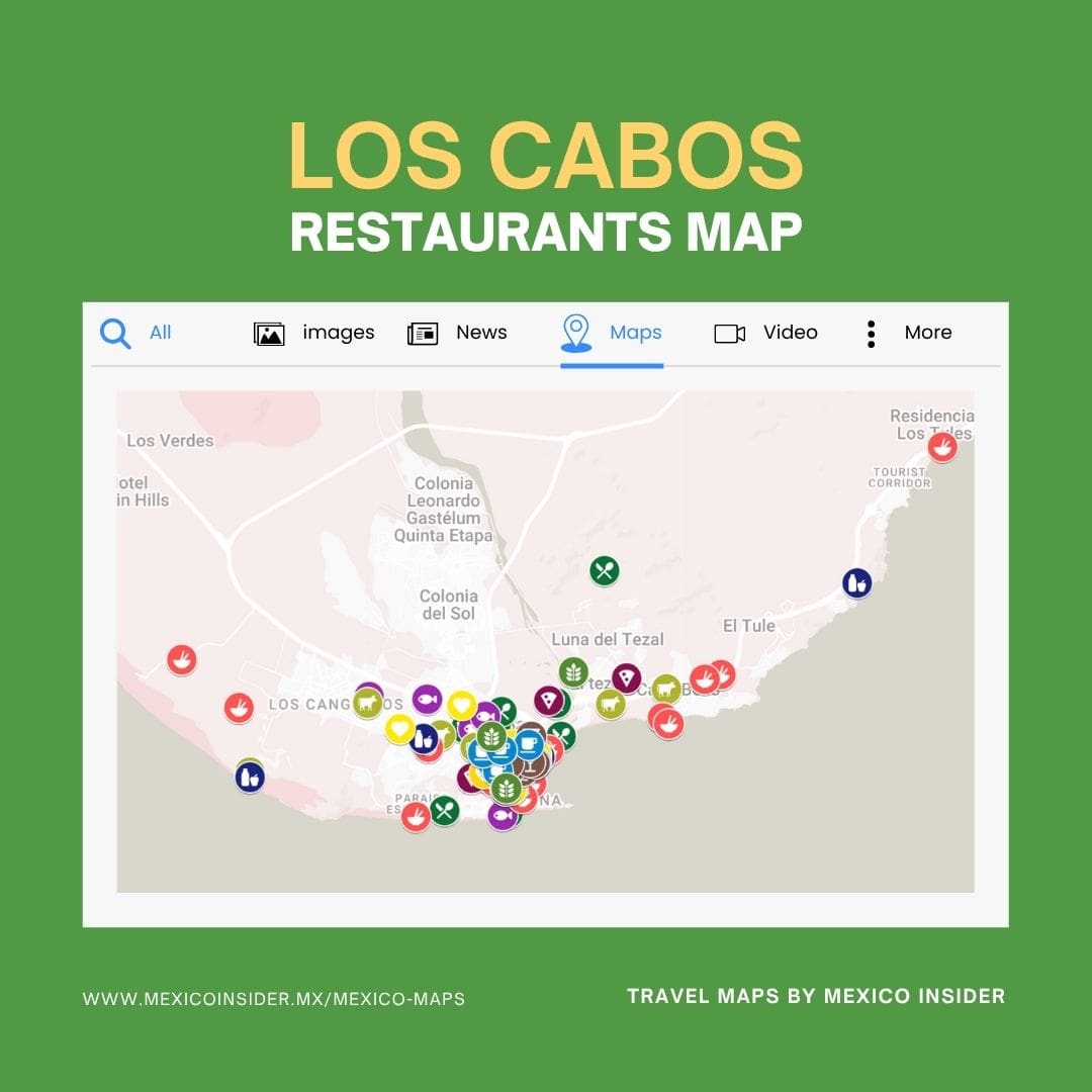 Los Cabos Restaurants Map | Mexico Insider